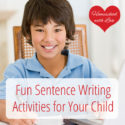 Fun Sentence Writing Activities